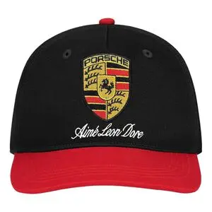 Aimé Leon Dore X Porsche Colorblock Logo Cap - Jet Black/multi
