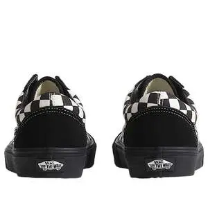 VANS Old Skool Black Checkboard Sneakers - Black/white