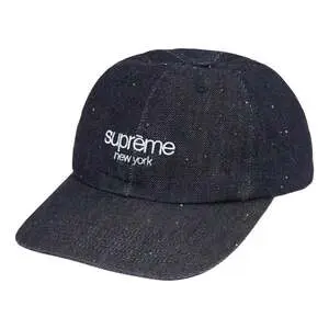 Supreme Sequin Denim Classic Logo 6-panel - Indigo