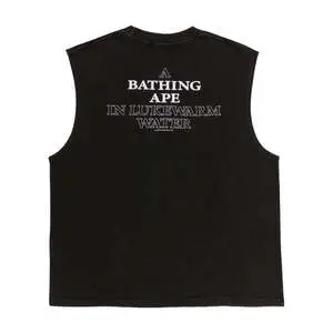 A BATHING APE Heavy Wash Ape Head Cropped Fit Tank Top