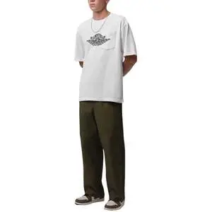 JORDAN Flight Essentials Pocket T-shirt 'white Black