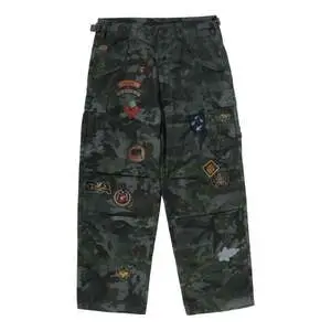 A BATHING APE Hybrid Camo Multi Badge Cargo Pants