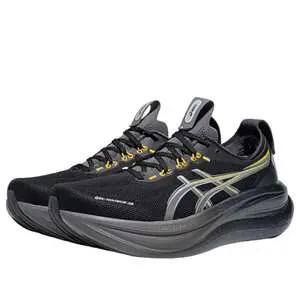 Asics Gel-nimbus 28 Glitter Athletic Sneakers - Black/pure Silver