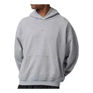 JORDAN Flight Fleece Oversized Hoodie - Grey Heather