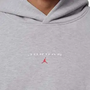 JORDAN Flight Fleece Oversized Hoodie - Grey Heather