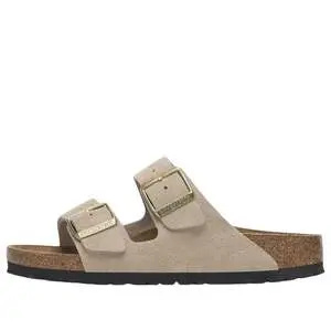 BIRKENSTOCK Birkenstock Arizona Buckled Suede Sandals Sandcastle