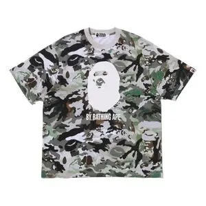 A BATHING APE Hybrid Camo Relaxed Fit T-shirt - Green