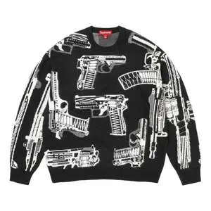 Supreme Ss26 Guns Sweater - Black