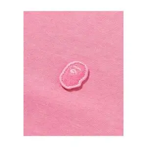 A BATHING APE Garment Dyed One Point Relaxed Fit T-shirt - Pink