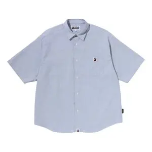 A BATHING APE Big College Shirt - Blue