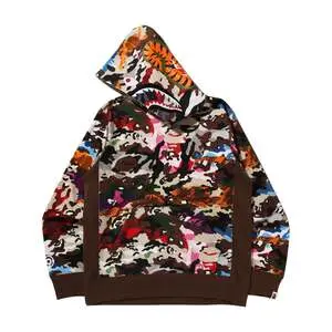 A BATHING APE Hybrid Camo Shark Pullover Hoodie