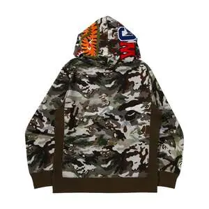 A BATHING APE Hybrid Camo Shark Pullover Hoodie