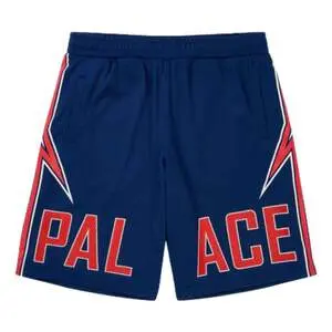 PALACE Lightning Basketball Short - Navy/red
