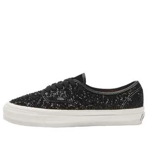 VANS Premium Authentic Sequined Lace-up Sneakers - Black/white