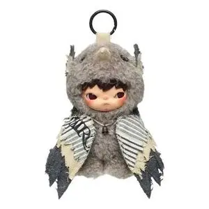 POP MART Hirono Mist-walker Series Plush Doll Pendant 'the Tempered Aegis' Limited Edition - Multi-color