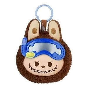 POP MART Pop Bean Island Vacation Series Earphone Case 'labubu Sharkie Dive - Multi-color