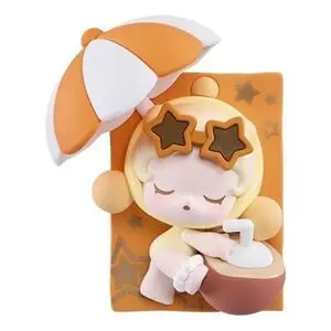POP MART Pop Bean Island Vacation Series Fridge Magnet 'skullpanda Ocean Breeze' Limited Edition - Multi-color