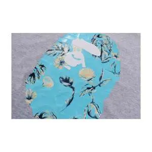 A BATHING APE Vacation Pattern Ape Head Relaxed Fit T-shirt - Grey