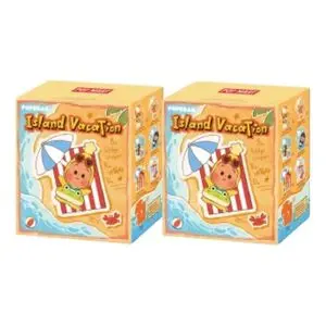 POP MART Pop Bean Island Vacation Series Fridge Magnet Sealed Case - Multi-color