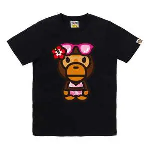 A BATHING APE Big Baby Lisa Summer T-shirt - Black