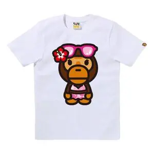 A BATHING APE Big Baby Lisa Summer T-shirt - White