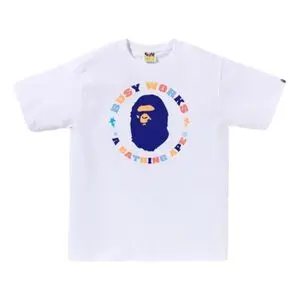 A BATHING APE Colors Busy Works Sta T-shirt - White
