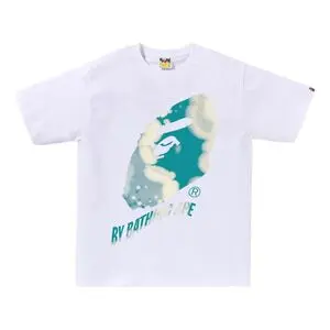 A BATHING APE Tie Dye Twist Bathing Ape T-shirt - White