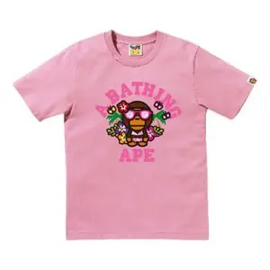 A BATHING APE Lisa College Summer T-shirt - Pink