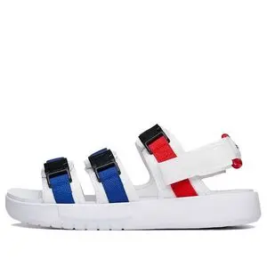 ANTA Life Series Buckle Sandals 'white Red Blue - White/blue/red