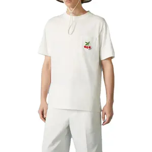 Gucci Embroidery Cotton T-shirt