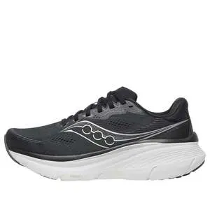 Saucony Guide 19 Wide Athletic Sneakers - Black/silver