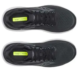 Saucony Guide 19 Wide Athletic Sneakers - Black/silver