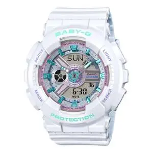 Casio Baby-g Bga-110 Series Digital Watch - White