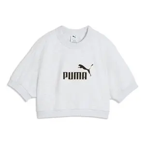 PUMA Elevated Essentials Relaxed Sweatshirt - White/glow Heather