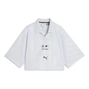 PUMA X Bmw Motorsport Cropped Polo - Silver Mist