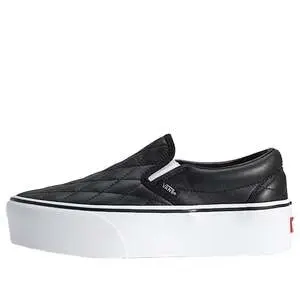 VANS Classic Slip-on Platform Sneakers - Black/white