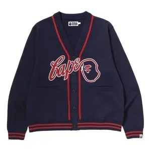 A BATHING APE Sweat Cardigan - Navy