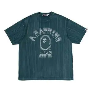 A BATHING APE Brush College Relaxed Fit T-shirt - Green