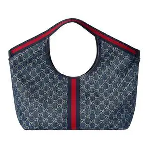 Gucci Giglio Tote Bag - Blue/white