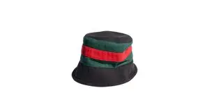 Gucci Gg Cotton Canvas Bucket Hat With Web