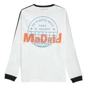 Adidas X Bad Bunny Dtmf Tour Merch Madrid Long-sleeved T-shirt - White