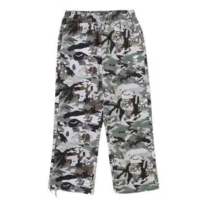 A BATHING APE Camouflage Relaxed Fit Sweatpants - Green