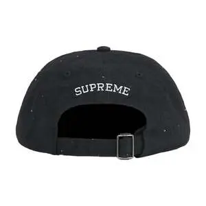 Supreme Sequin Denim Classic Logo 6-panel Cap