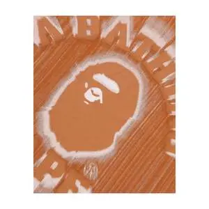A BATHING APE Brush College Relaxed Fit T-shirt - Brown