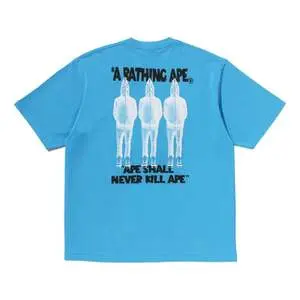A BATHING APE Shark Seijin Logo T-shirt - Blue