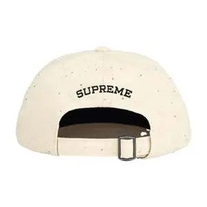 Supreme Ss26 Sequin Denim Classic Logo 6-panel Cap