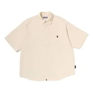 A BATHING APE Big College Shirt - Ivory