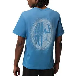 JORDAN Sport Dri-fit Graphic T-shirt 'blue Beyond White - Blue/beyond White