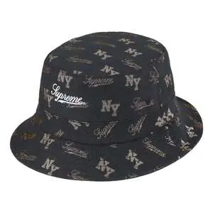 Supreme Monogram Crusher Hat - Black