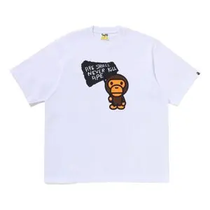A BATHING APE Baby Milo Graphic Relaxed Fit T-shirt - White
